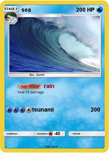 Pokémon sea 737 737 - rain - My Pokemon Card