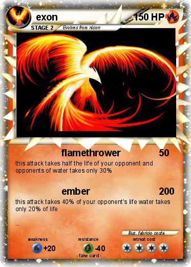 Pokémon exon 3 3 - flamethrower - My Pokemon Card