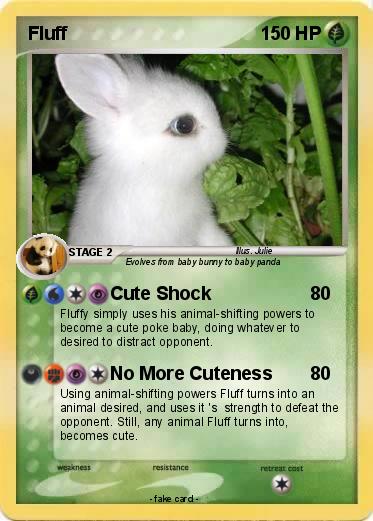 Pokémon Fluff 11 11 - Cute Shock - My Pokemon Card
