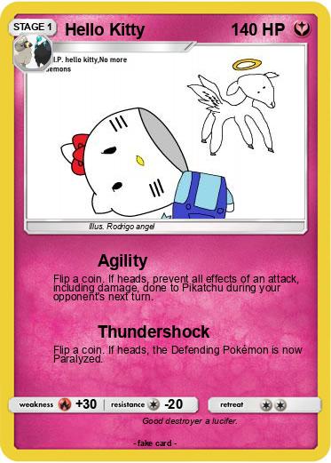 Pokémon Hello Kitty 667 667 - Agility - My Pokemon Card