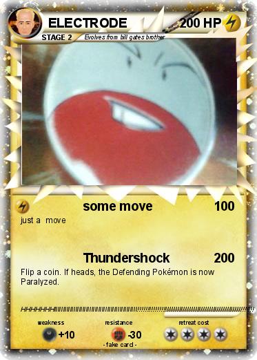 Pokémon ELECTRODE 94 94 - some move - My Pokemon Card