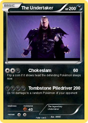 Pokémon The Undertaker 224 224 - Chokeslam - My Pokemon Card
