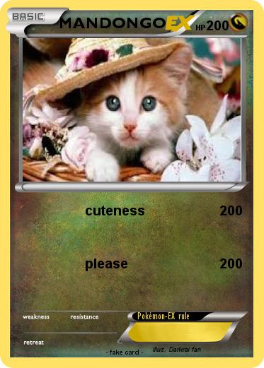 Pokémon MANDONGO - cuteness - My Pokemon Card