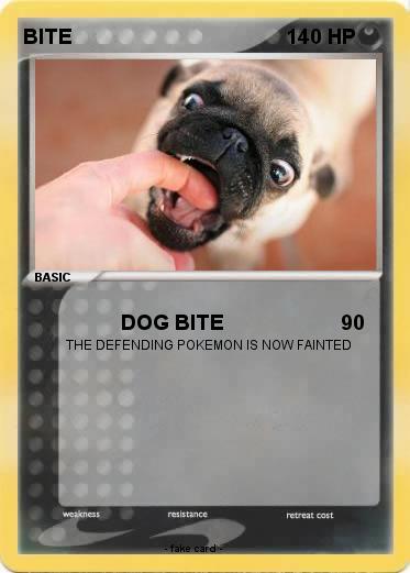 Pokémon BITE 304 304 - DOG BITE - My Pokemon Card