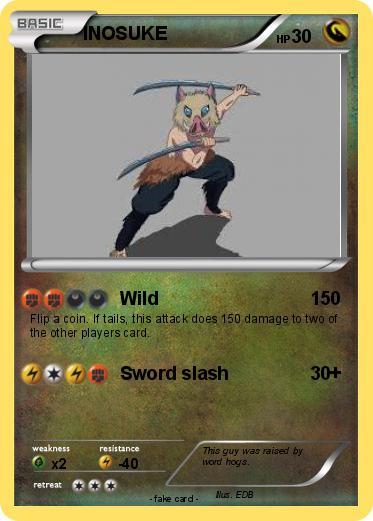 Pokémon INOSUKE 1 1 - Wild - Ma carte Pokémon