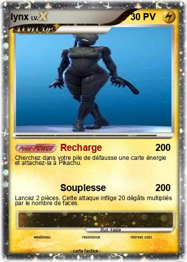 Pokémon lynx 144 144 - Recharge - Ma carte Pokémon