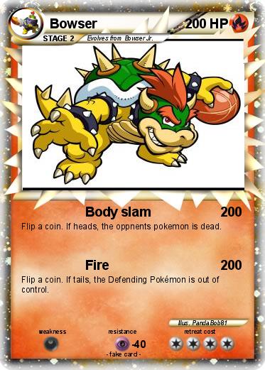 Pokémon Bowser 3228 3228 - Body slam - My Pokemon Card