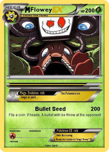Pokémon Flowey 326 326 - Bullet Seed - My Pokemon Card