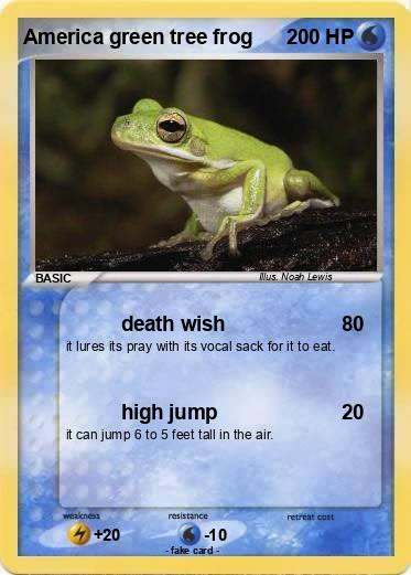 Pokémon America green tree frog - death wish - My Pokemon Card