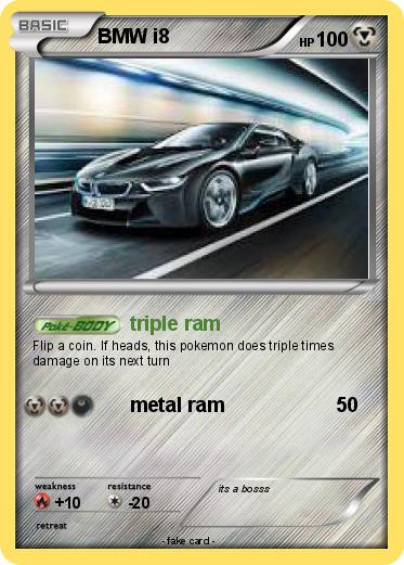 Pokémon BMW i8 5 5 - triple ram - My Pokemon Card