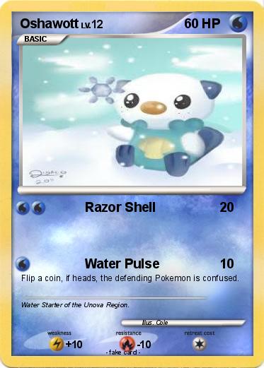 Pokémon Oshawott 382 382 - Razor Shell - My Pokemon Card