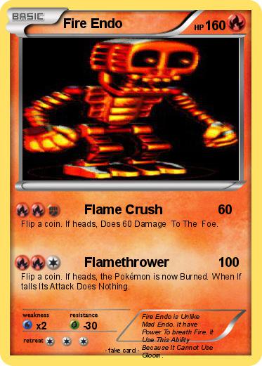 Pokémon Fire Endo - Flame Crush - My Pokemon Card