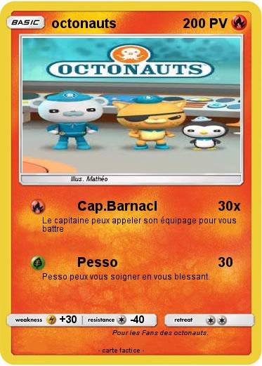 Pokémon octonauts 5 5 - Cap.Barnacl - Ma carte Pokémon