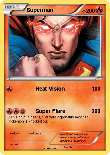 Pokémon Superman 757 757 - Heat Vision - My Pokemon Card