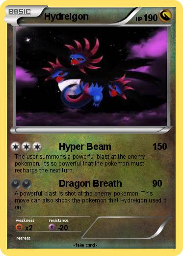 Pokémon Hydreigon 426 426 - Hyper Beam - My Pokemon Card