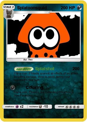 Pokémon Splatoonsquid - Splatshot - My Pokemon Card