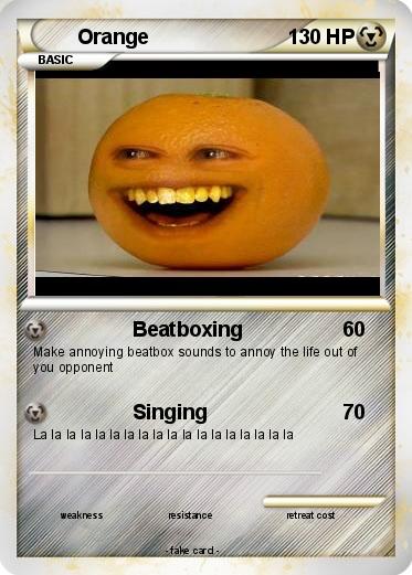 Pokémon Orange 78 78 - Beatboxing - My Pokemon Card