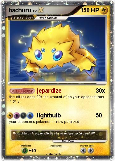 Pokémon bachuru 3 3 - jepardize - My Pokemon Card