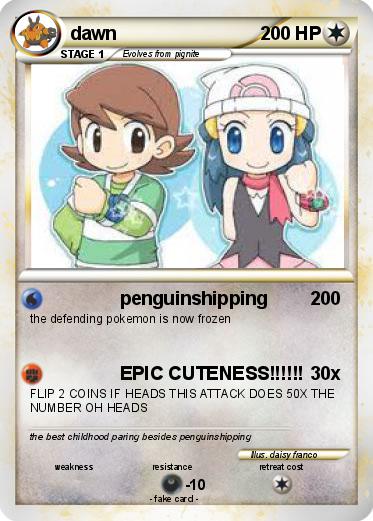 Pokémon dawn 210 210 - penguinshipping - My Pokemon Card