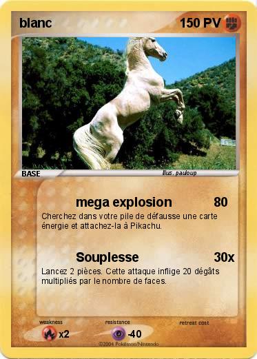 Pokémon blanc 10 10 - mega explosion - Ma carte Pokémon