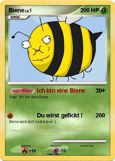 Pokémon Biene 2 2 - Ich bin eine Biene - My Pokemon Card
