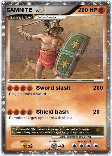 Pokémon SAMNITE 1 1 - Sword slash - My Pokemon Card