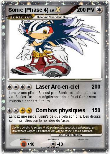 Pokémon Sonic Phase 4 4 - Laser Arc-en-ciel - Ma carte Pokémon