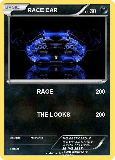 Pokémon RACE CAR 20 20 - RAGE - My Pokemon Card