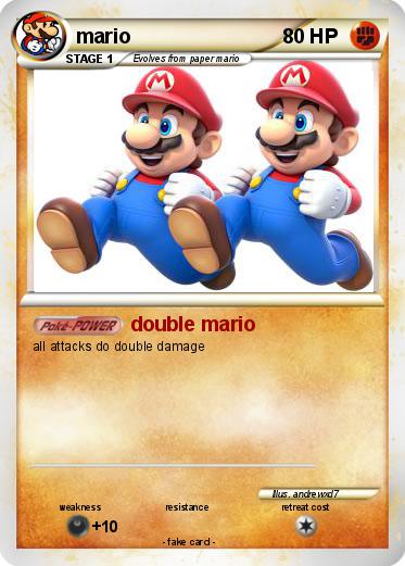 Pokémon mario 14132 14132 - double mario - My Pokemon Card