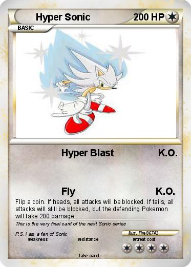 Pokémon Hyper Sonic 492 492 - Hyper Blast K.O. - My Pokemon Card