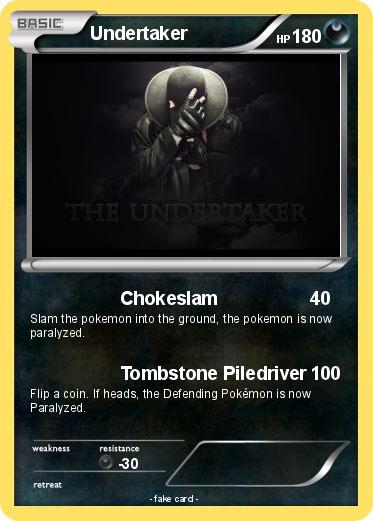 Pokémon Undertaker 851 851 - Chokeslam - My Pokemon Card