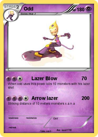 Pokémon Odd 199 199 - Lazer Blow - My Pokemon Card