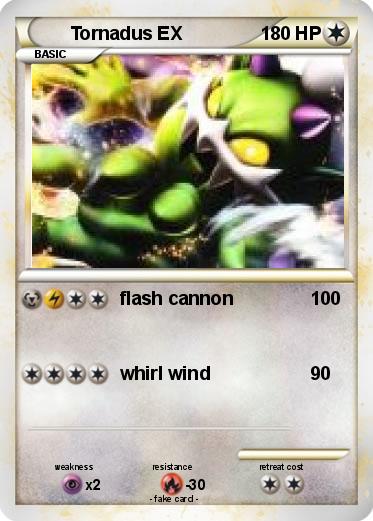 Pokémon Tornadus EX 4 4 - flash cannon - My Pokemon Card