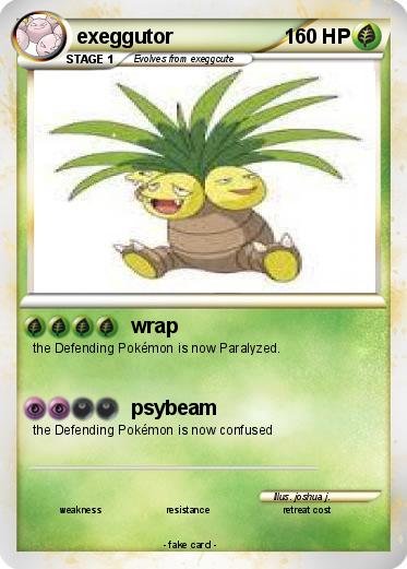 Pokémon exeggutor 16 16 - wrap - My Pokemon Card