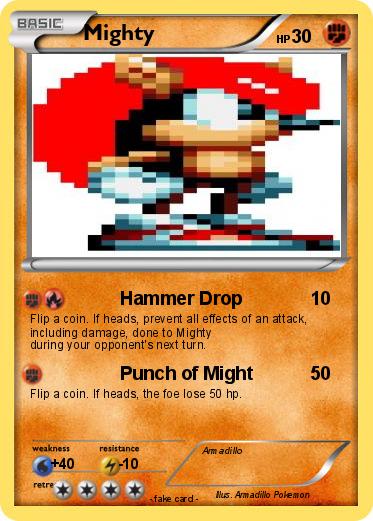 Pokémon Mighty 428 428 - Hammer Drop - My Pokemon Card