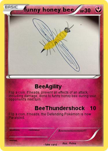 Pokémon funny honey bee - BeeAgility - My Pokemon Card