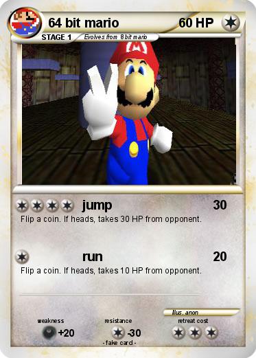 Pokémon 64 bit mario - jump - My Pokemon Card
