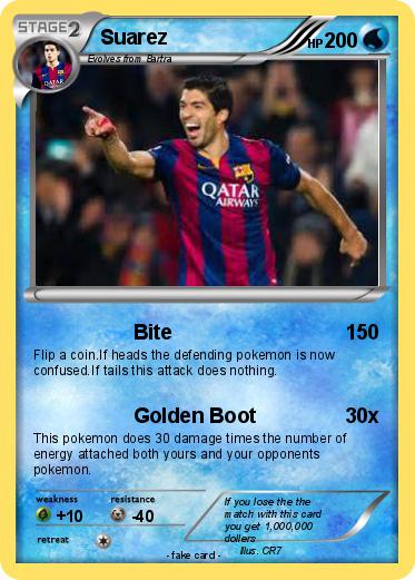 Pokémon Suarez 100 100 - Bite - My Pokemon Card