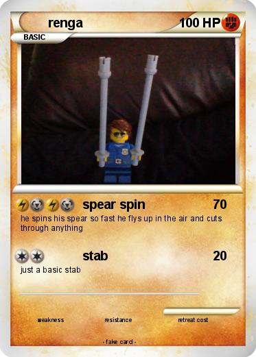 Pokémon renga 1 1 - spear spin - My Pokemon Card