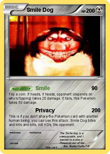 Pokémon Smile Dog 144 144 - Smile - My Pokemon Card