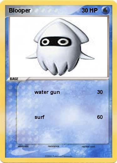 Pokémon Blooper 7 7 - water gun - My Pokemon Card