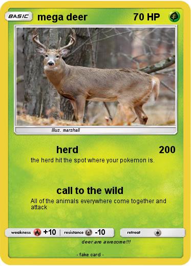 Pokémon mega deer 1 1 - herd - My Pokemon Card