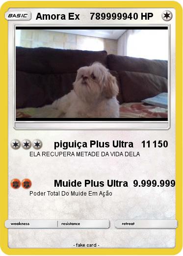 Pokémon Amora Ex 7899999 7899999 - piguiça Plus Ultra 11 - My Pokemon Card