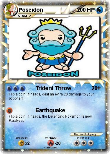 Pokémon Poseidon 954 954 - Trident Throw - My Pokemon Card