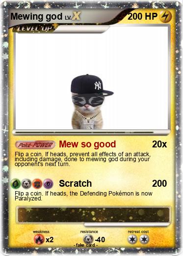 Pokémon Mewing god 3 3 - Mew so good - My Pokemon Card