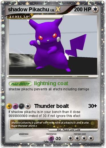 Pokémon shadow Pikachu 430 430 - lightning coat - My Pokemon Card