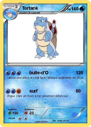 Pokémon Tortank 500 500 - bulle-d'O - Ma carte Pokémon
