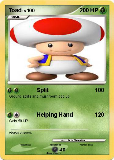 Pokémon Toad 1000 1000 - Split - My Pokemon Card