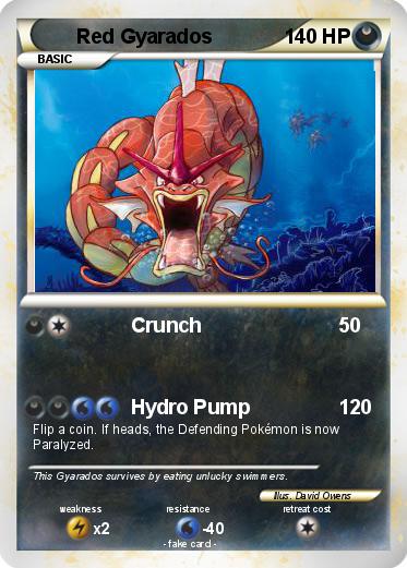 Pokémon Red Gyarados 98 98 - Crunch - My Pokemon Card