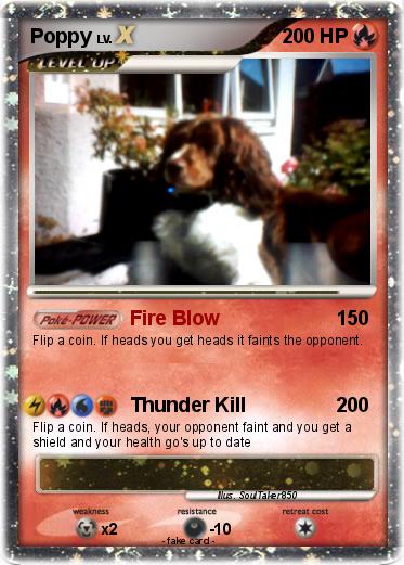 Pokémon Poppy 57 57 - Fire Blow - My Pokemon Card